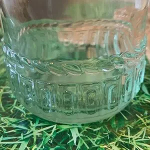 Accents | Blue Green Clear Glass Bottle Euc | Poshmark